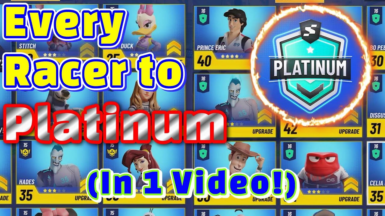 I Ranked Up EVERY RACER to PLATINUM in ONE VIDEO! - YouTube