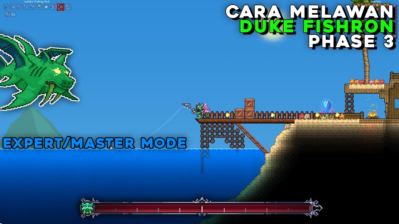 Cara Melawan Bos Duke Fishron Phase 3 di Expert/Master mode Terraria ...