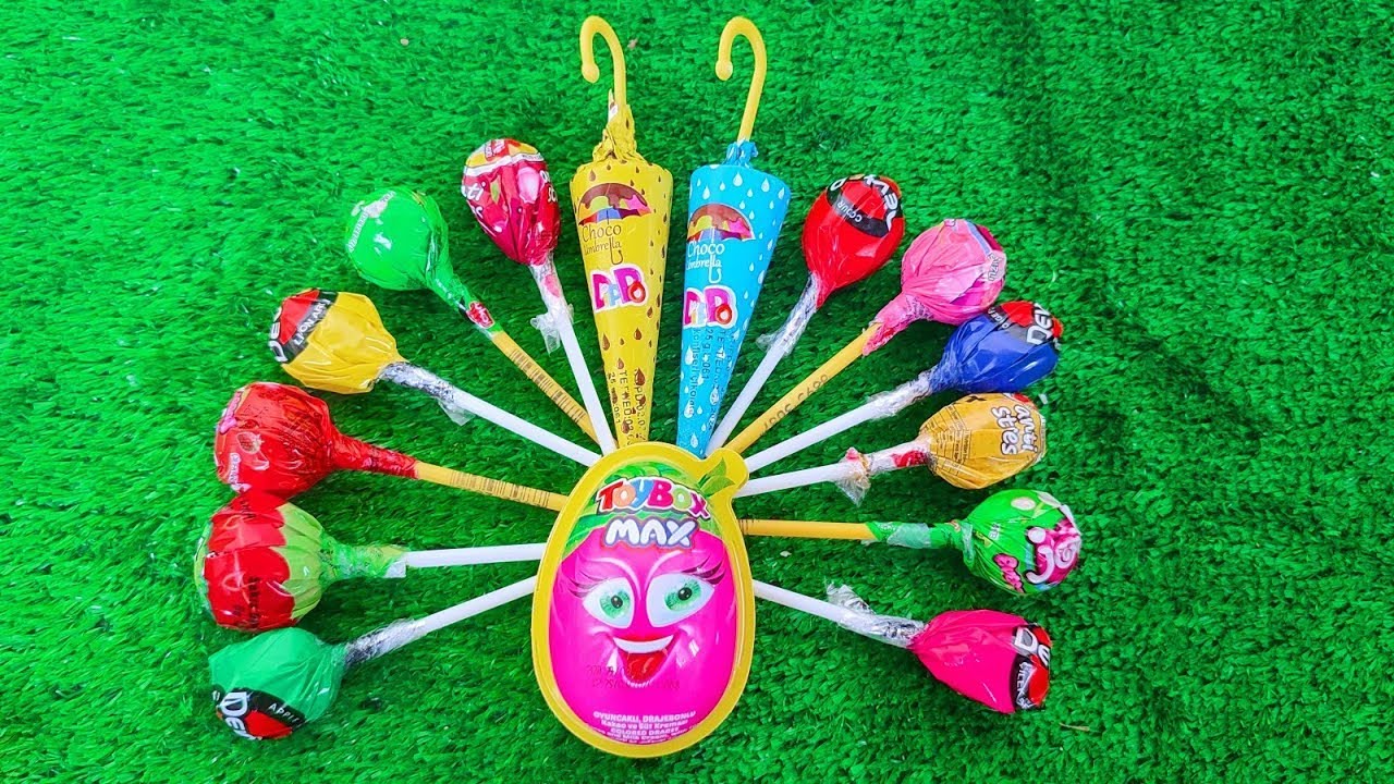 🍭 Learn Colors with Lollipops and Sweets by Cute bi bi Candy Bu Bu Boo ...