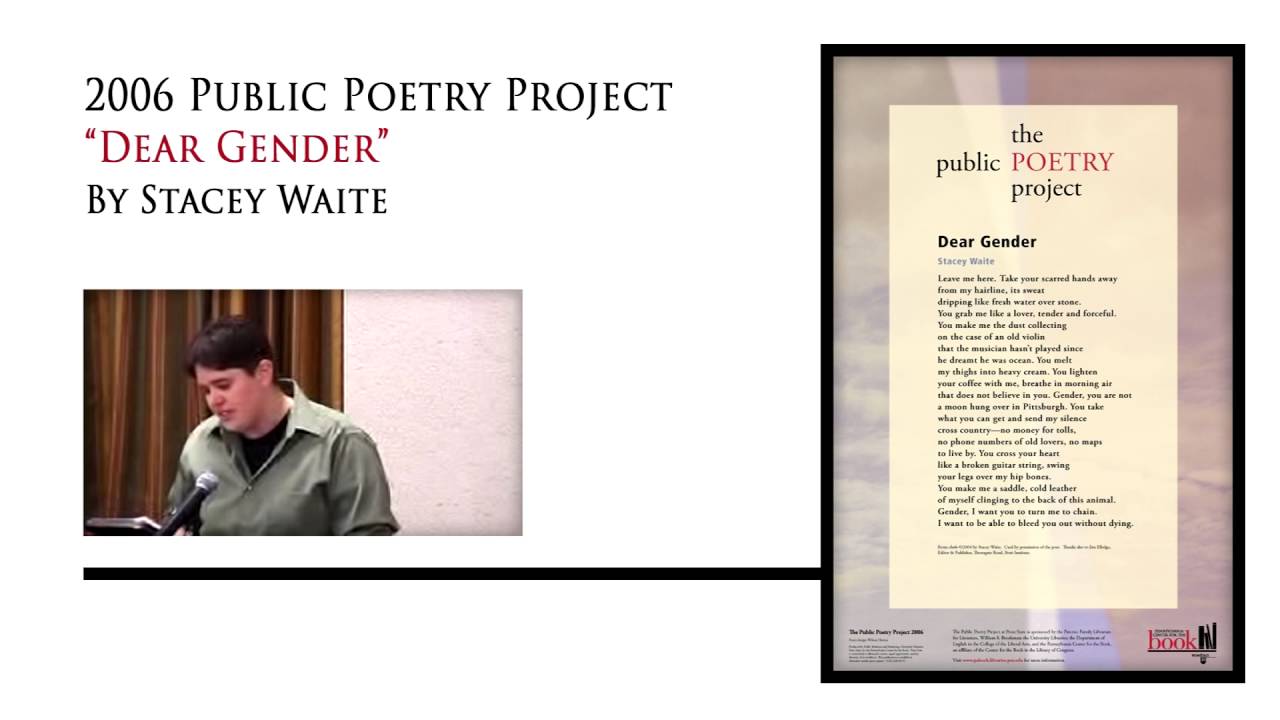 2006 Public Poetry Project - Stacey Waite (extended program) - YouTube
