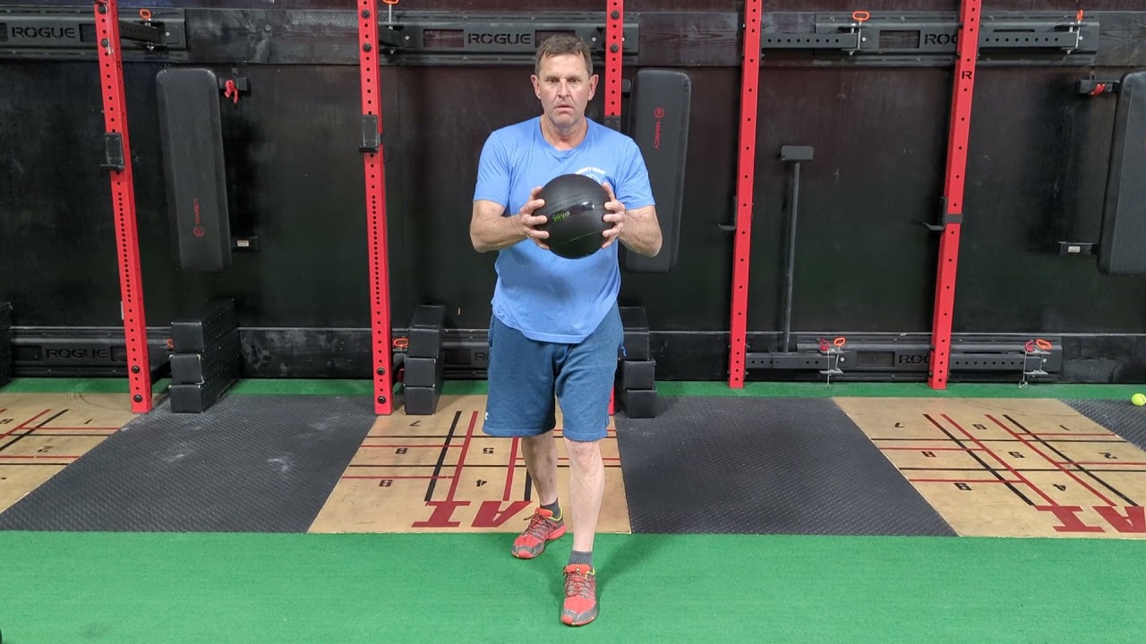 Tandem Stance Ball Rotation - YouTube
