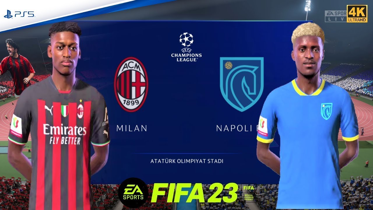 FIFA 23 AC Milan vs Napoli 1st leg - YouTube