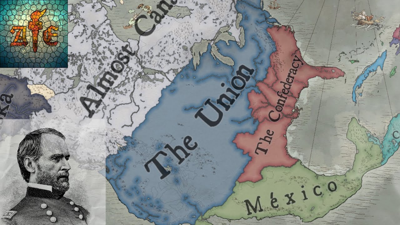 Crusader Kings 3 But With Civil War Borders Time lapse - YouTube
