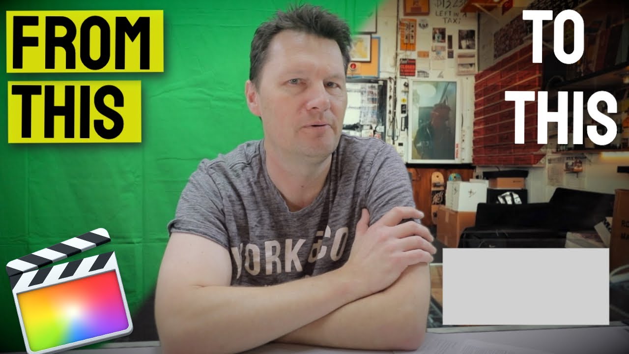 FCPX Green Screen Tutorial - for beginners! How To Use Keyer In Final Cut Pro X - YouTube