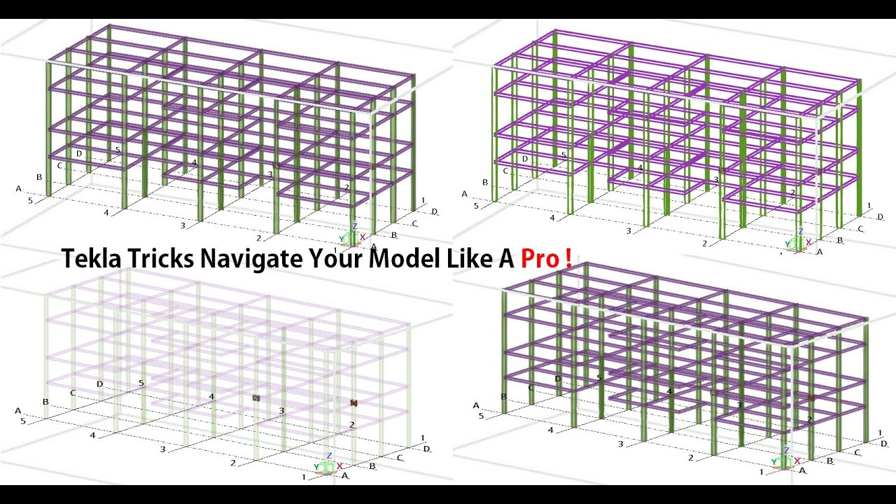 Tekla Tricks Navigate Your Model Like A Pro ! - YouTube