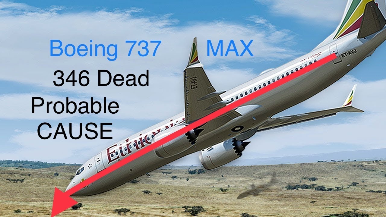Boeing 737 MAX - 346 Dead. DTSB Issues Probable Cause. - YouTube