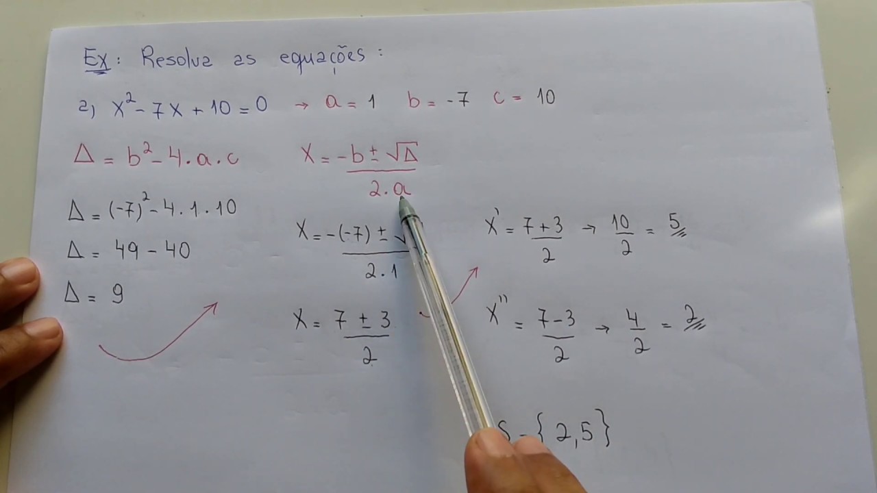 FÓRMULA DE BHASKARA - YouTube