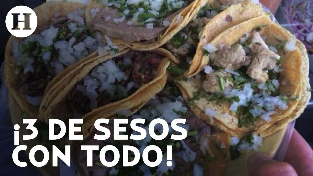Si quieres tener una piel saludable, ¡come tacos de sesos! - YouTube