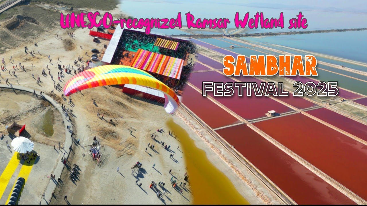 Sambhar Festival 2025: Stunning Drone Shots of India’s Largest Salt ...
