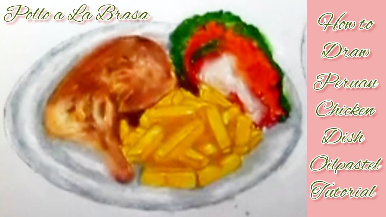 How to draw Peru #chicken dish Pollo a La Brasa #howto #drawing # ...