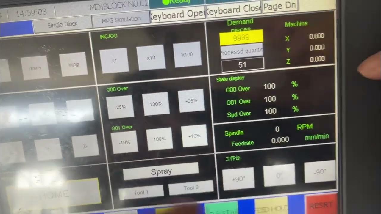 Operation video for double spindles cnc machine - YouTube