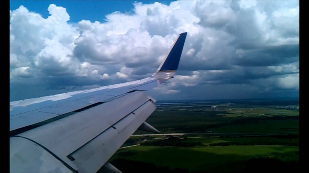 United Airlines - B757 - Landing At Orlando International Airport - YouTube