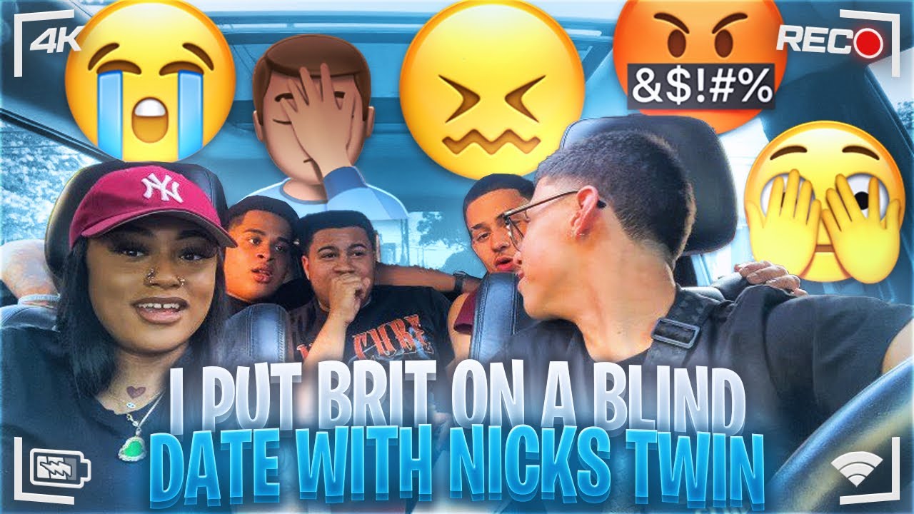 I PUT BRIT ON A BLIND DATE WITH NICKS TWIN - YouTube
