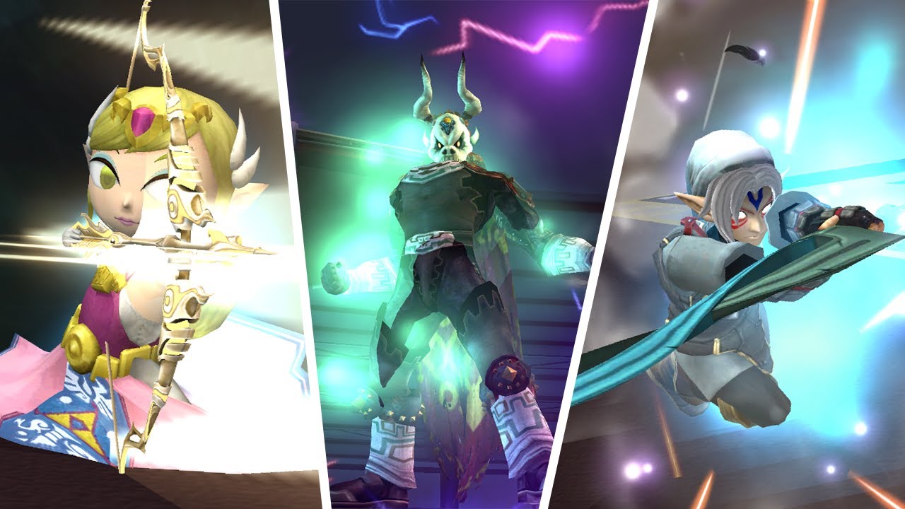 ZELDA CHARACTERS IN SUPER SMASH BROS! (SSBB MOD) - YouTube