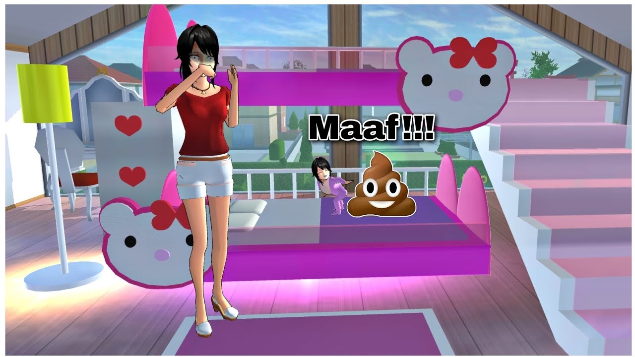 Cute Baby Ayano Poop On Her Fantasy Hello Kitty Bunk Bed in Sakura ...