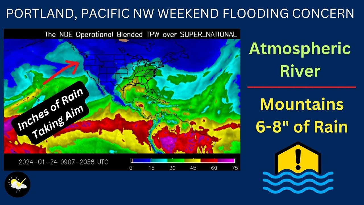 Portland, Pacific NW Flooding Concern As Heavy Rain Takes Aim - YouTube
