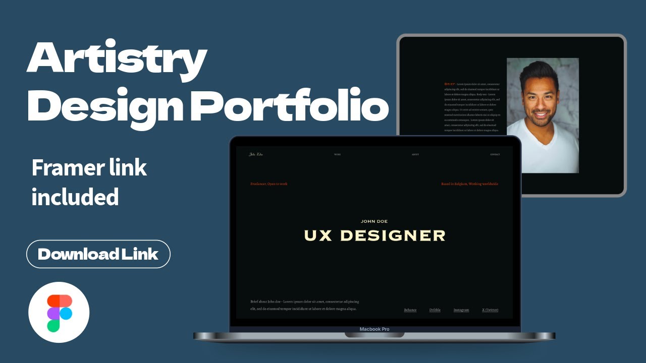 Minimalist Portfolio Design in Figma | UI Design | Figma | Framer - YouTube