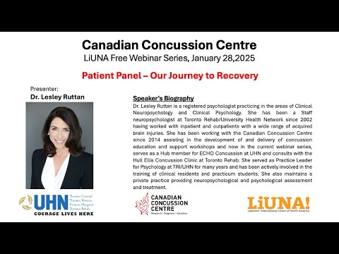 Dr. Lesley Ruttan & Patient Panel - Our Journey to Recovery - YouTube