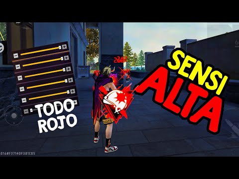 LA MEJOR SENSIBILIDAD ALTA PARA DAR TODO ROJO EN FREE FIRE🔥