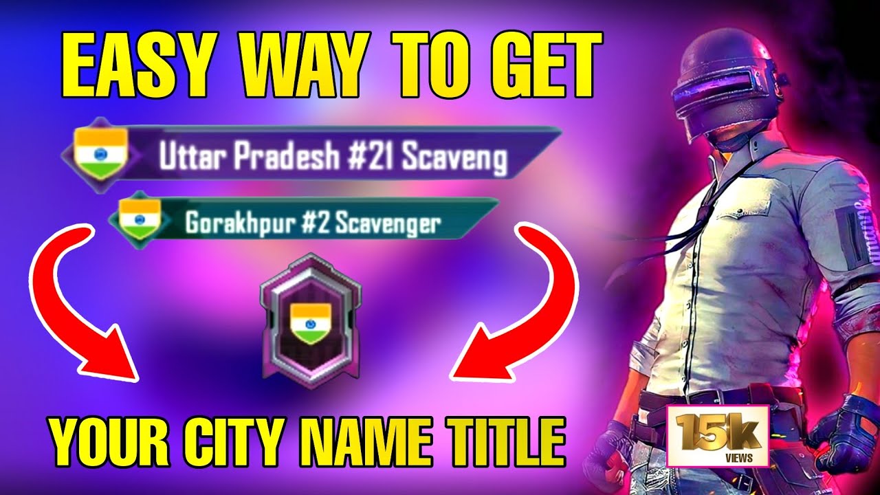 Get Free Region Title In Bgmi | How To Get Region Title Bgmi | Region ...