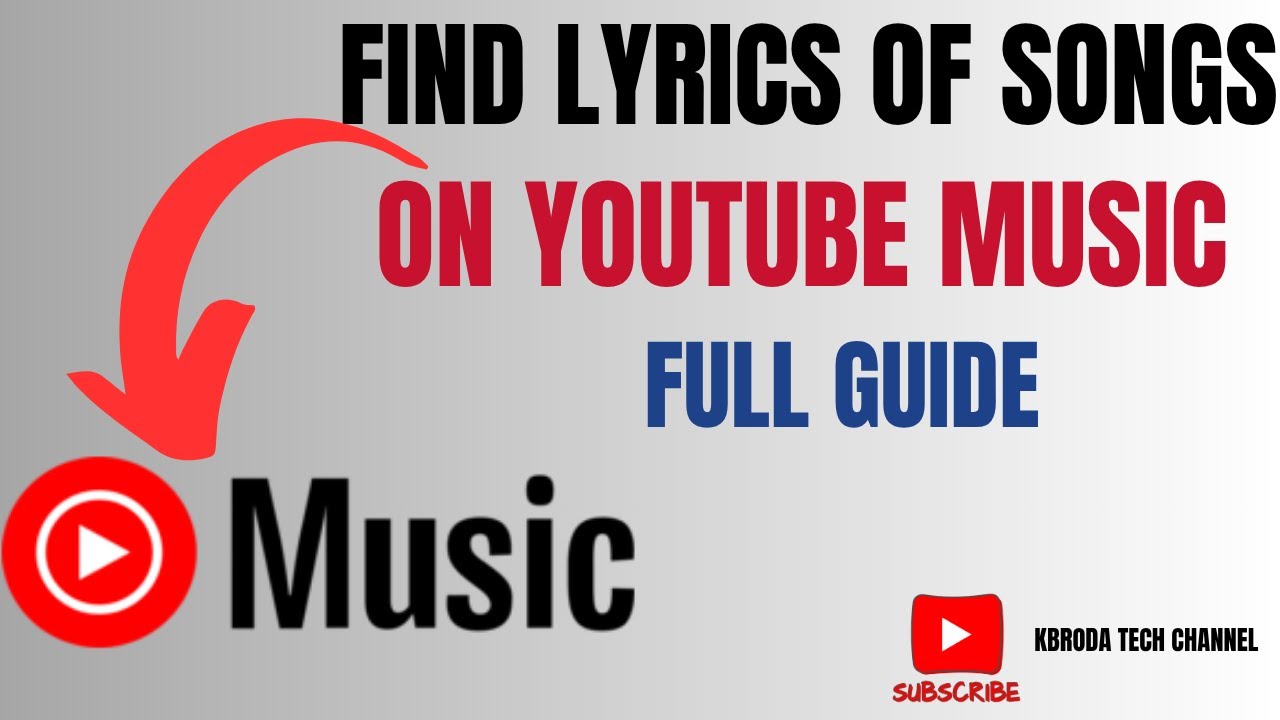 How to Find Song Lyrics on YouTube Music - See Lyrics Instantly! - YouTube