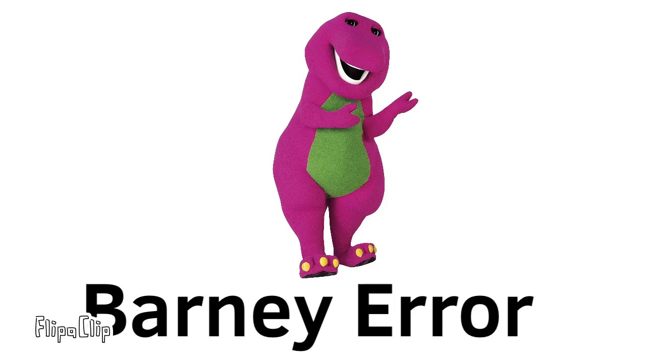 Barney error 5 - YouTube