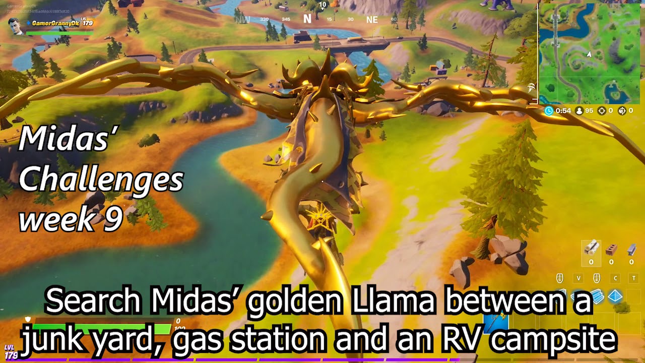 Search Midas’ golden Llama between a junk yard, gas station and an RV ...