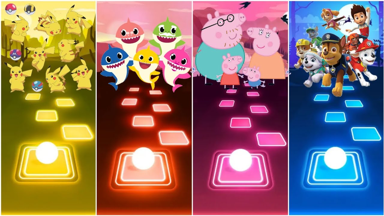 Pikachu Team 🆚 Baby Shark Team 🆚 Peppa Pig Team 🆚 Paw Patrol Team 🎶 Who ...