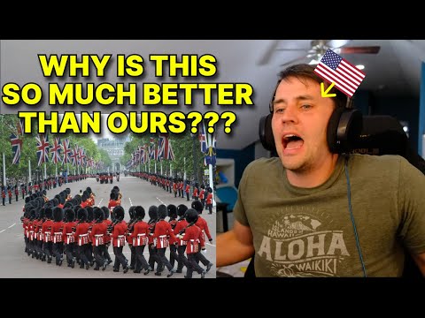 American reacts to British Army Marching EMBARRASSES American Military Parade