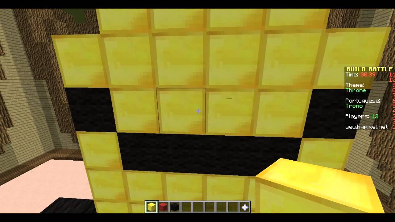 Minecraft: COMO FAZER UM TRONO (Build Battle) - YouTube