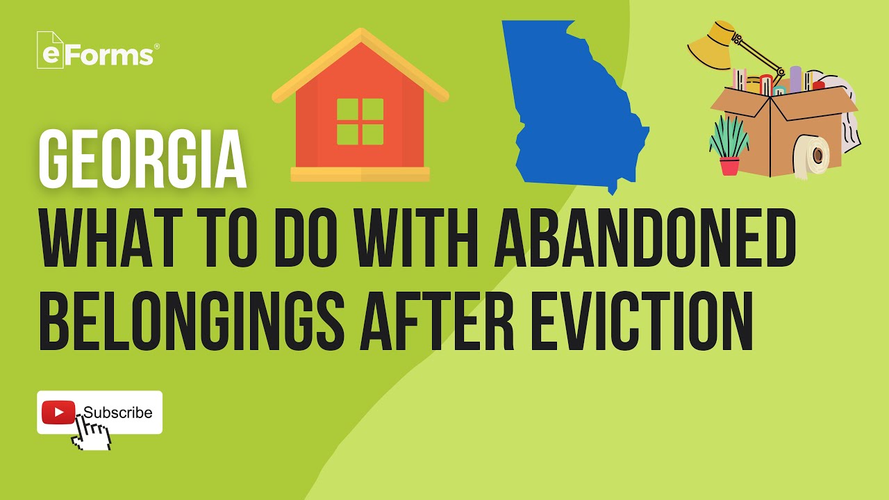 What To Do With Tenant Belongings After Eviction In Georgia YouTube What To Do With Tenant Belongings After Eviction In Georgia YouTube