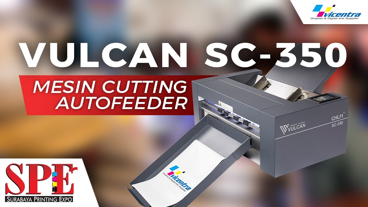Mesin Cutting Autofeeder Vulcan SC-350 | Pameran SPE 2023 - YouTube