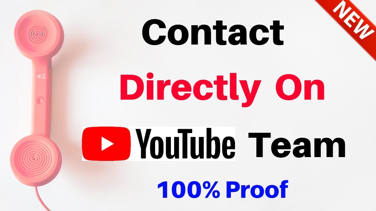 how to directly contact youtube support team - YouTube