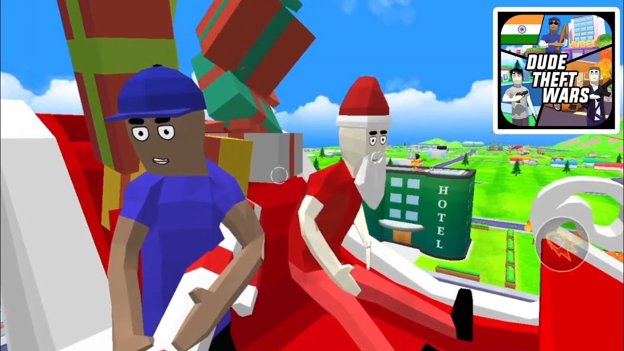 Dude Theft Wors - New Update Gameplay - Gift For Santa - YouTube