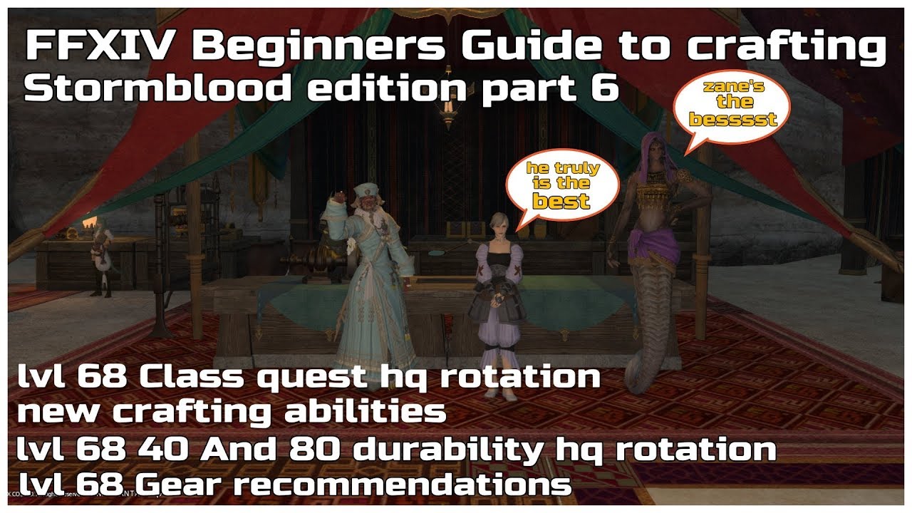 FFXIV Beginners guide to crafting Stormblood edition part 6 - YouTube