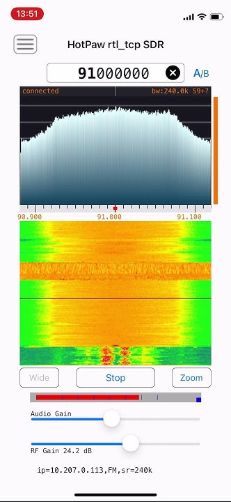 RTL-SDR en red mediante rtl_tcp - demodulación FM comercial (WFM) - YouTube