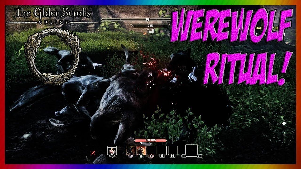 Elder Scrolls Online - Becoming A Werewolf! ( WEREWOLF RITUAL ) - YouTube