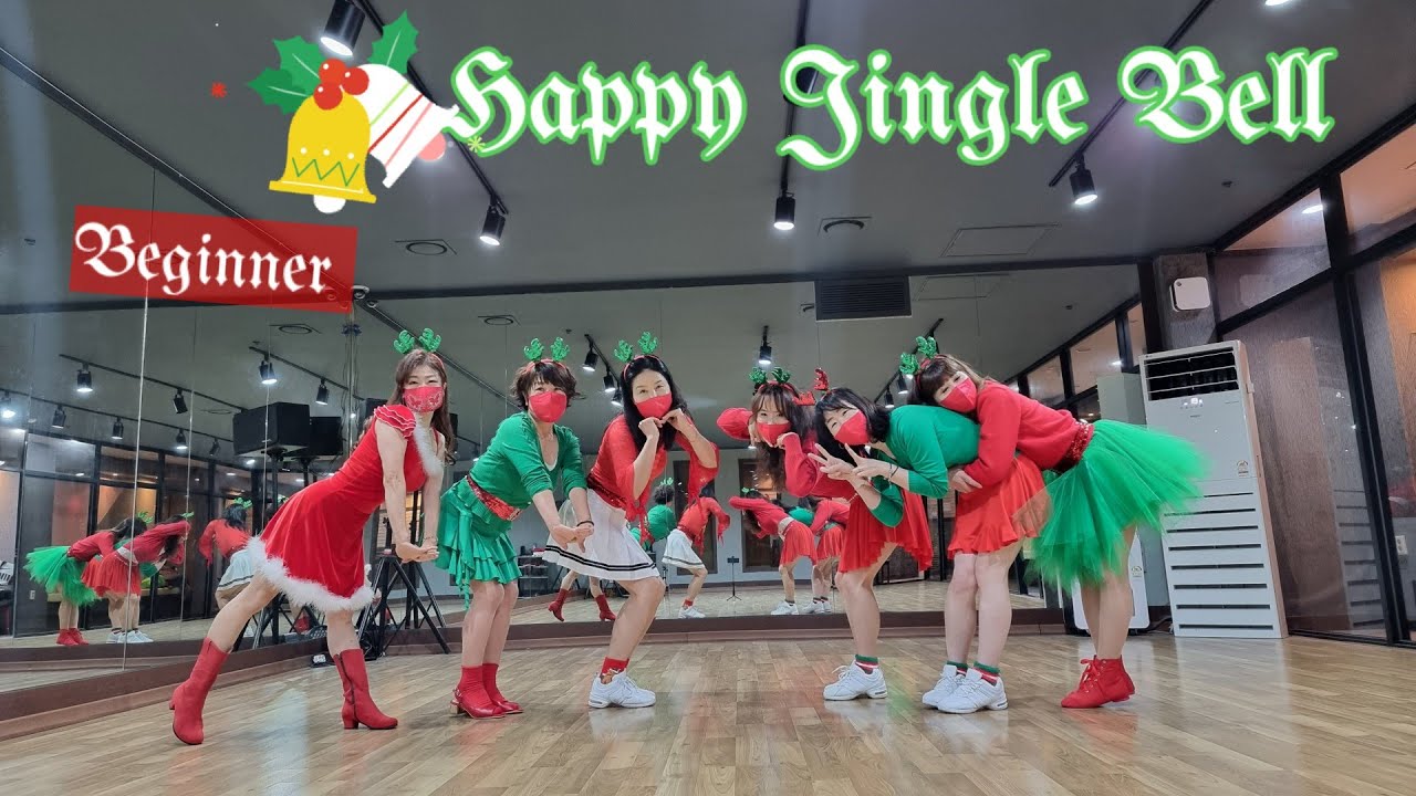 💃#Happy Jingle Bell LineDance #Beginner#케롤송#해피 징글벨 라인댄스 ...