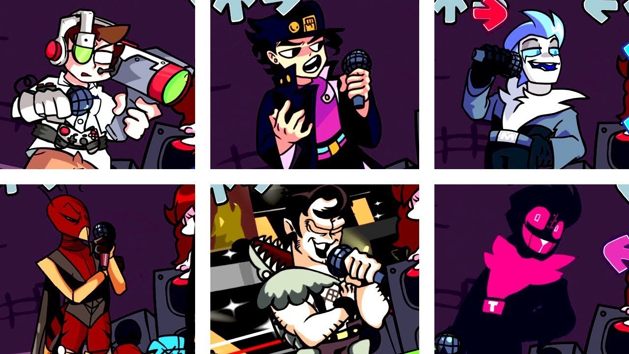 FNF Power Link but Every Turn a Different Character Sings It Power Link ...