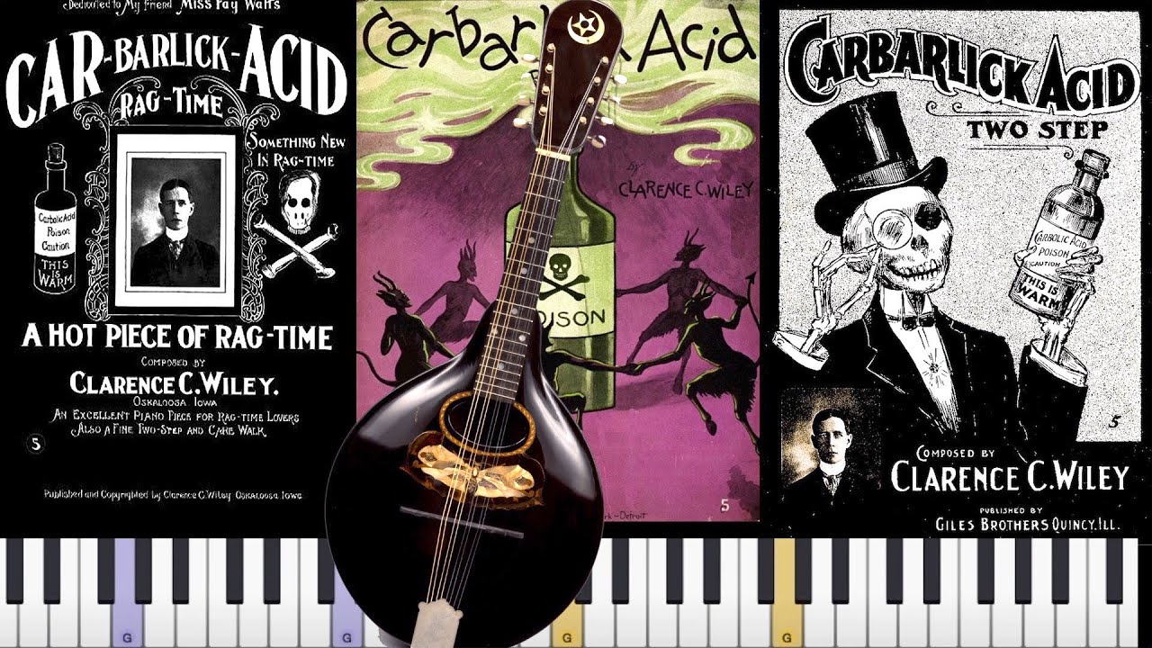 Ragtime Mandolin: Car Barlick Acid by Clarence Wiley (1903) - YouTube