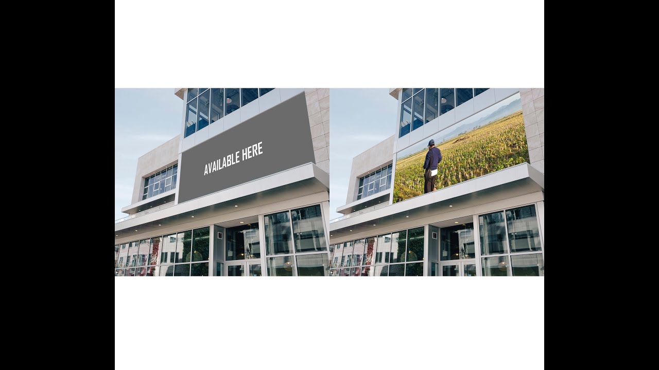 How to create Curved Billboard mockup in Photoshop | PHOTOSHOP TUTORIAL ...