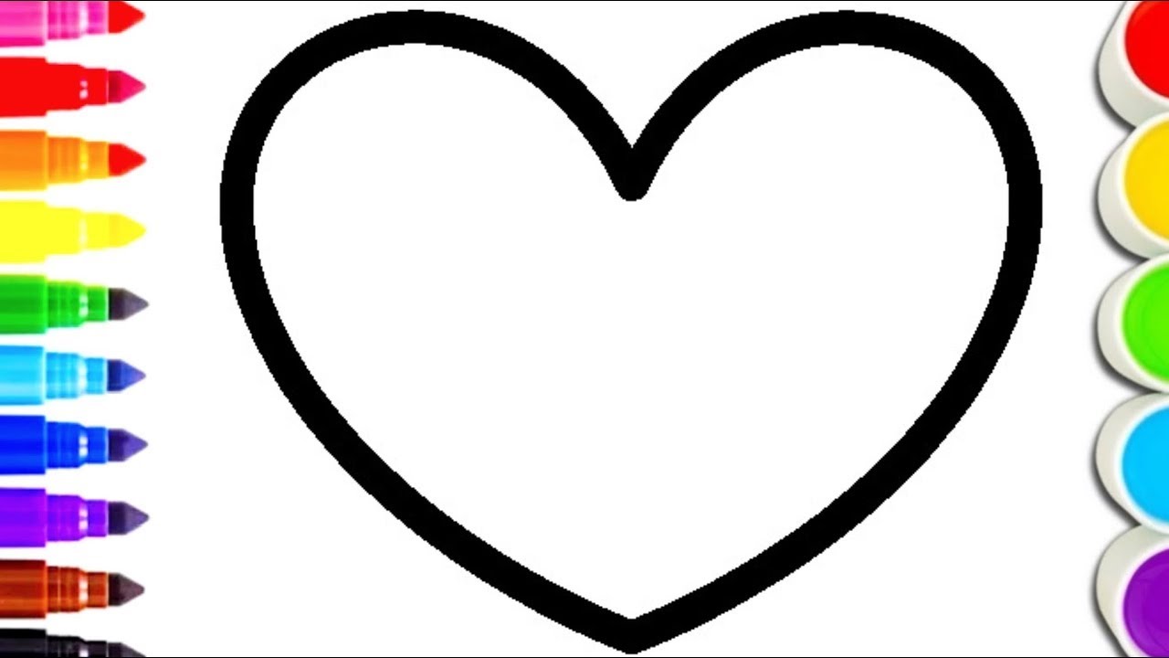 How to Draw a Heart|Drawing Tutorial Art|Easy Super Birthday cake ...