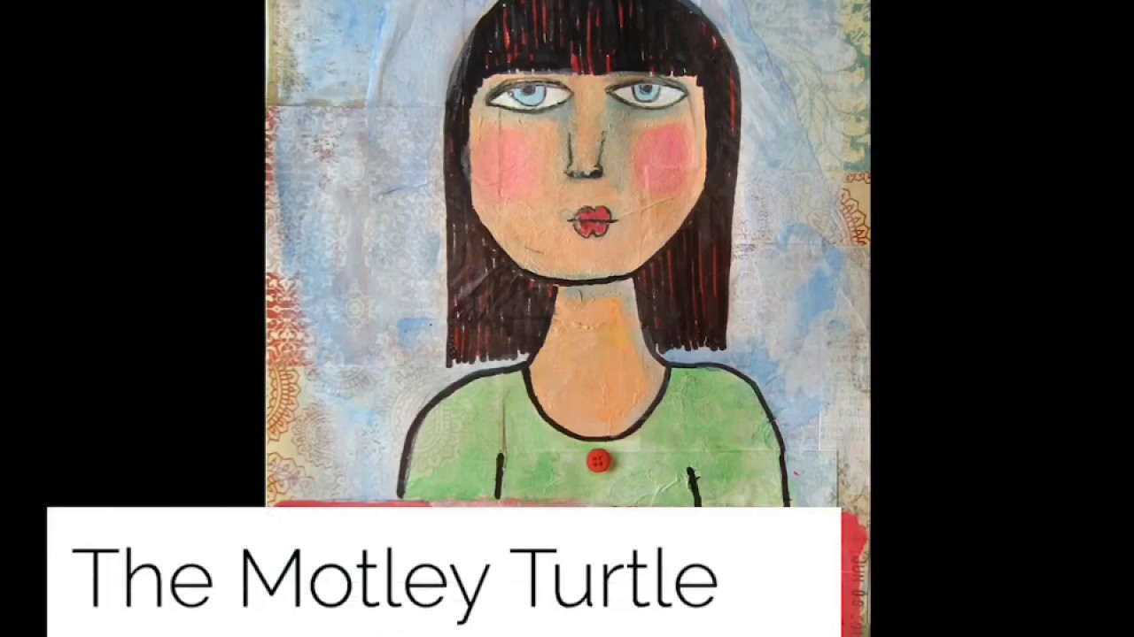Motley Mixed Media Faces - YouTube
