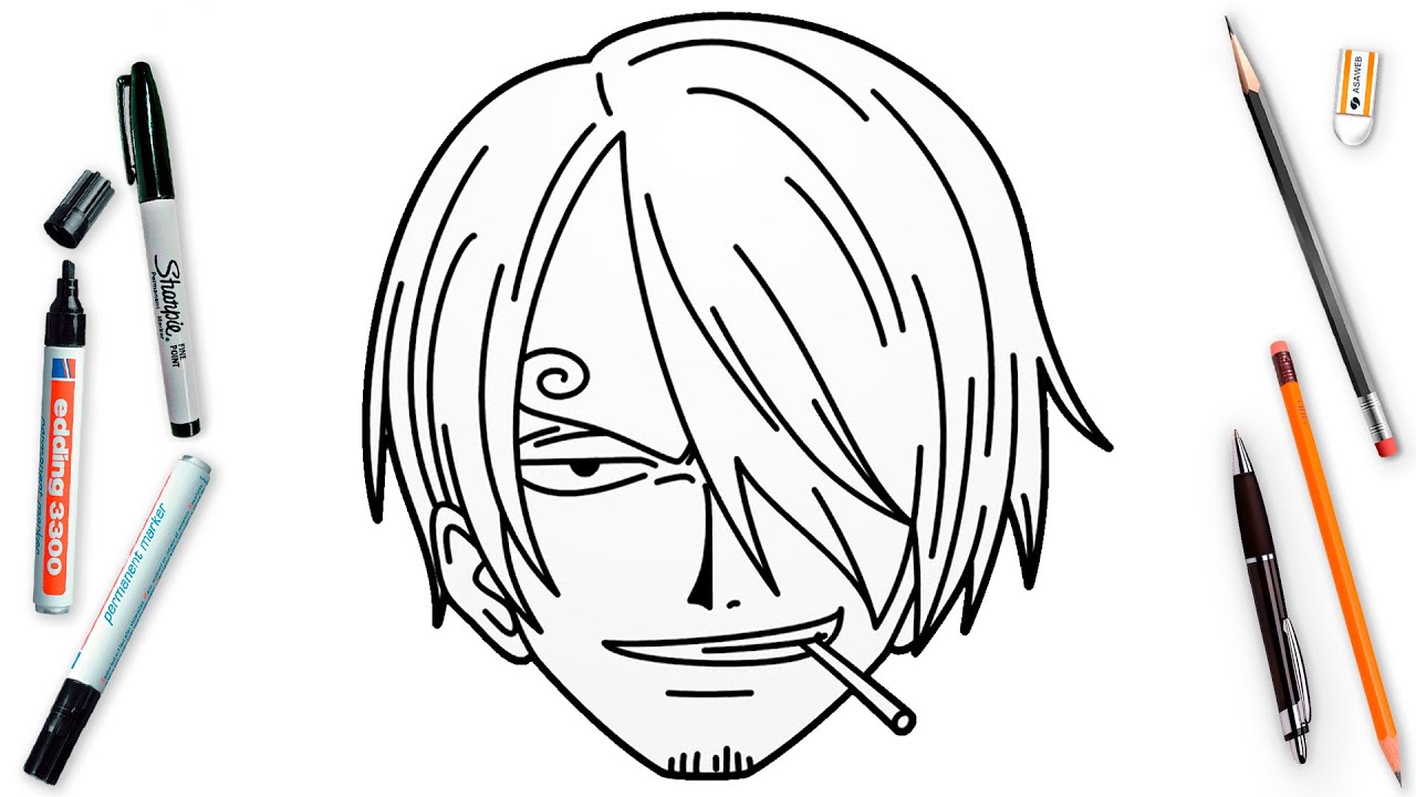 How To Draw Sanji Easy Step By Step | Vinsmoke Sanji From One Piece ...