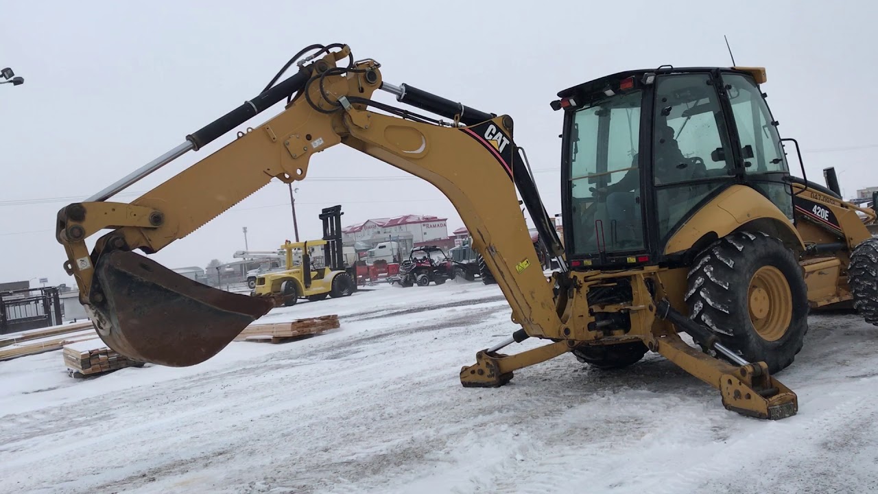 2006 Cat 420E Backhoe - YouTube