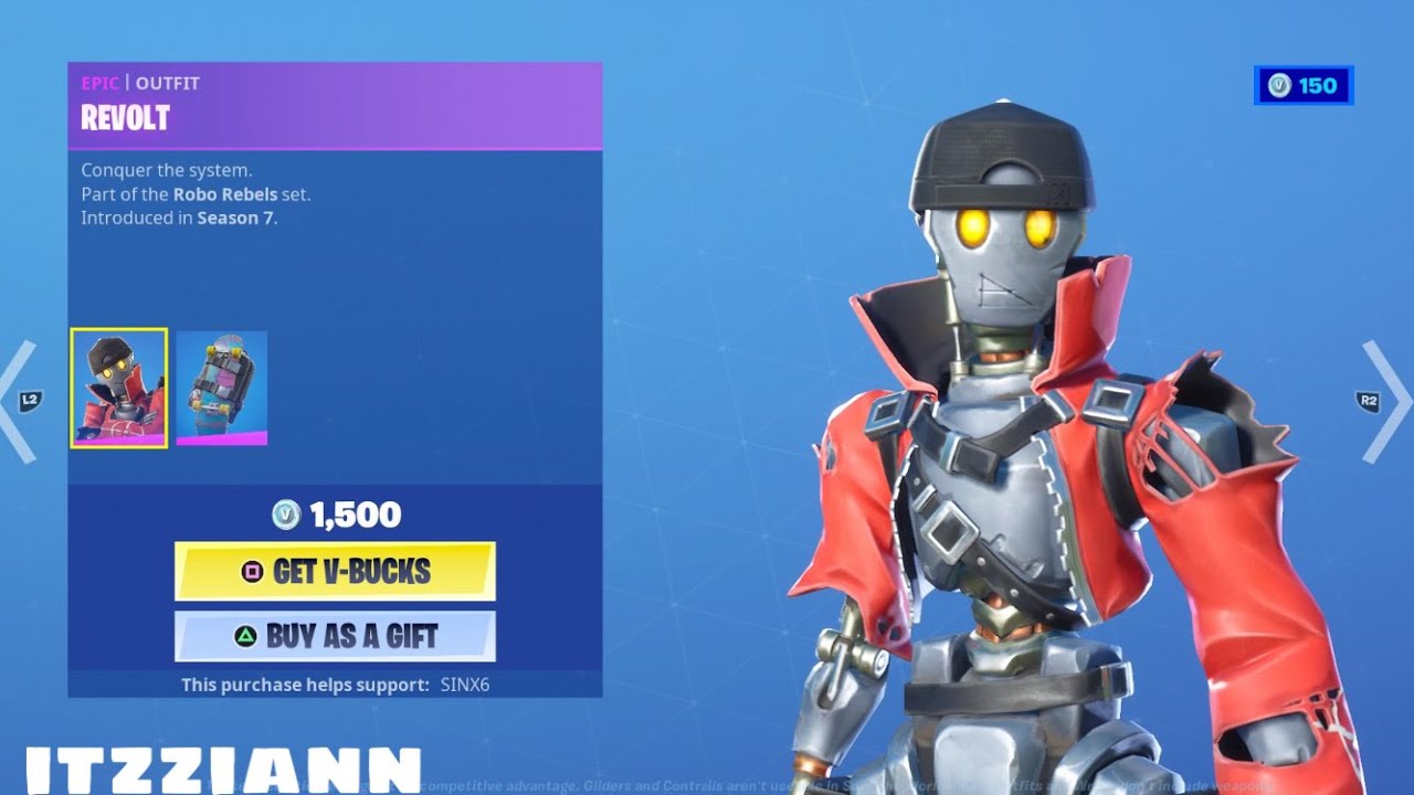 *RARE* REVOLT SKIN IS BACK! (Fortnite Item Shop) - YouTube