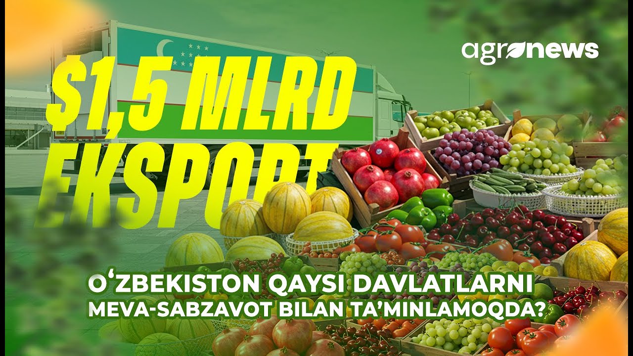 O’ZBEKISTON QAYSI DAVLATLARNI MEVA-SABZAVOT BILAN TA’MINLAMOQDA? - YouTube