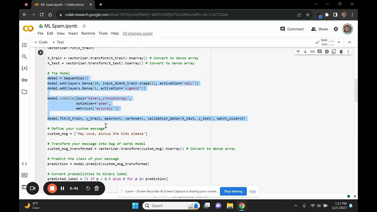 Cse 310 Machine Learning Module Example Youtube