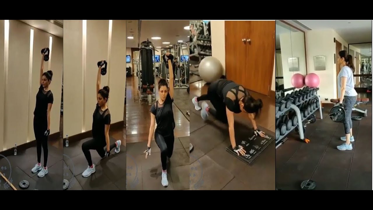 Kajal Agrawal Workout Videos - YouTube