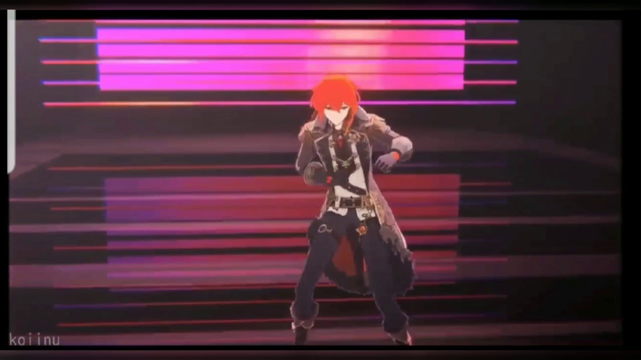 diluc bailando! diluc dancing genshin impact - YouTube